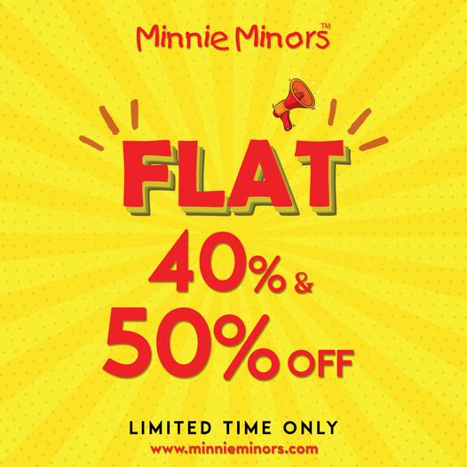 Minnie Minors End of Season Sale! FLAT 40% and 50% OFF on summer entire stock | What's On Sale